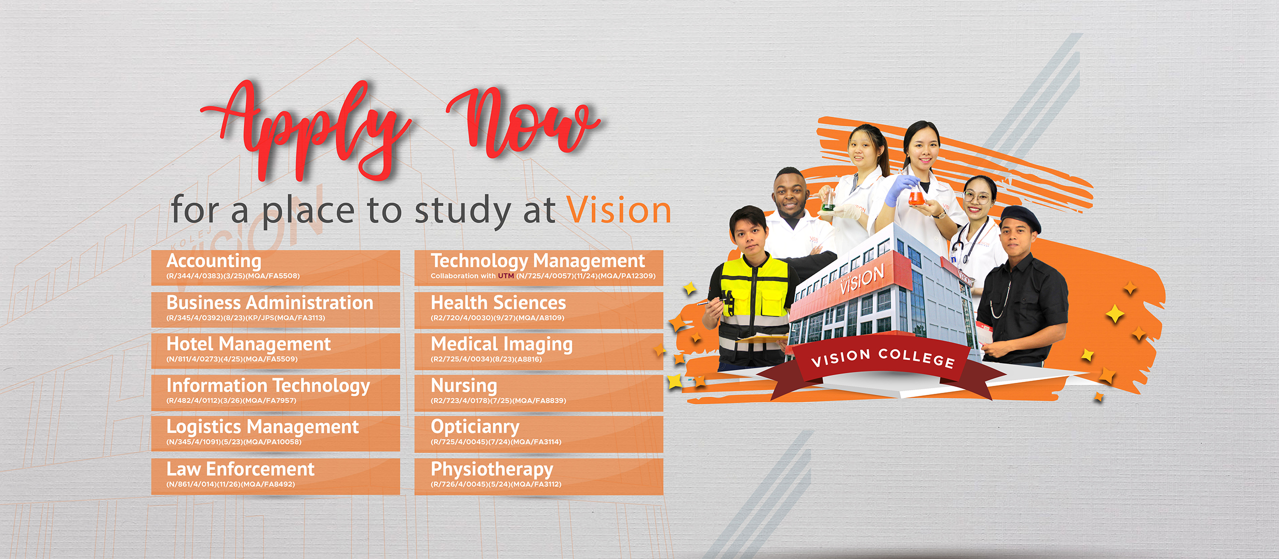 Homepage - Vision College