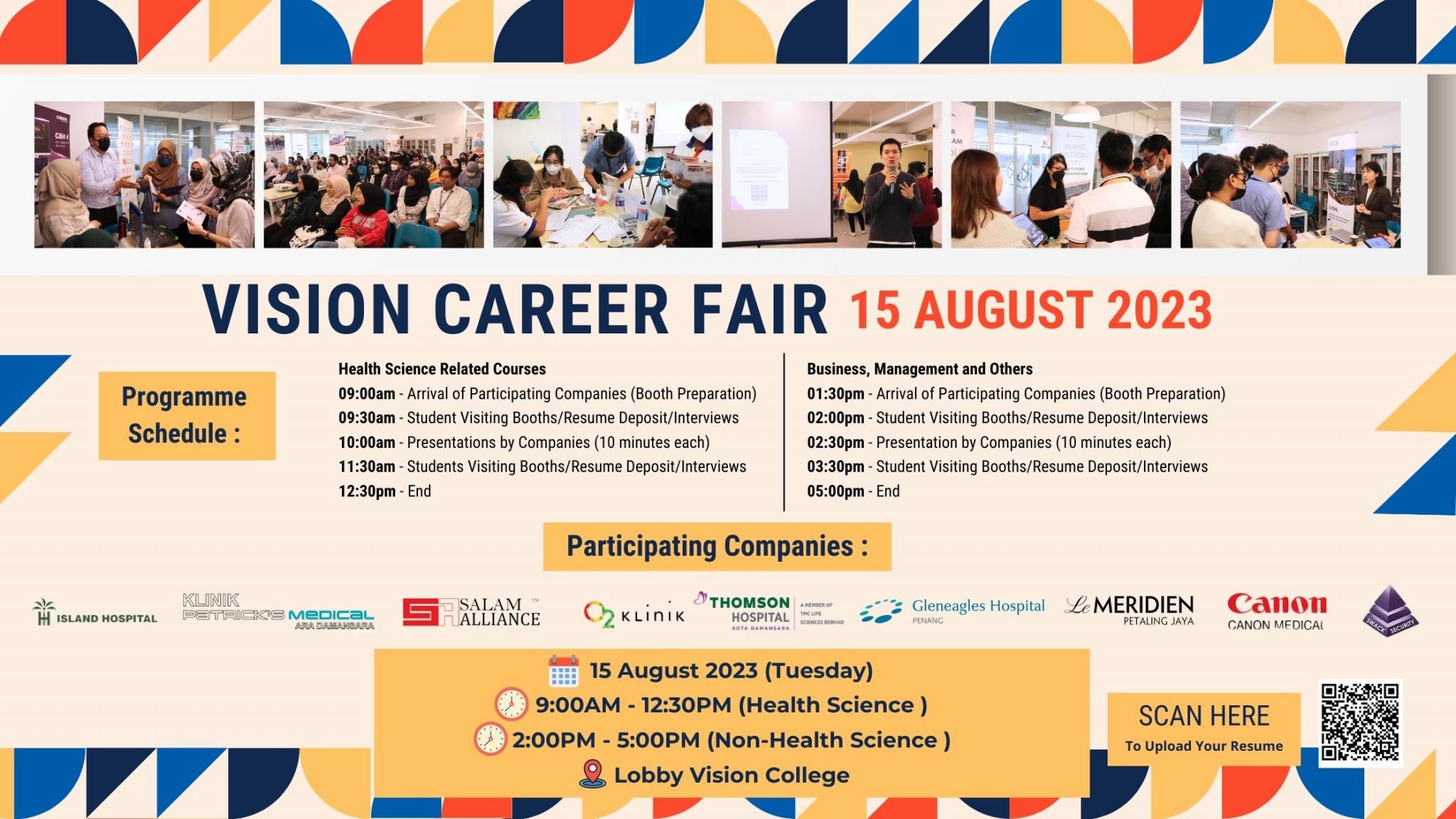 Invitation to Vision Career Fair: Unlocking Pathways to Your Future ...