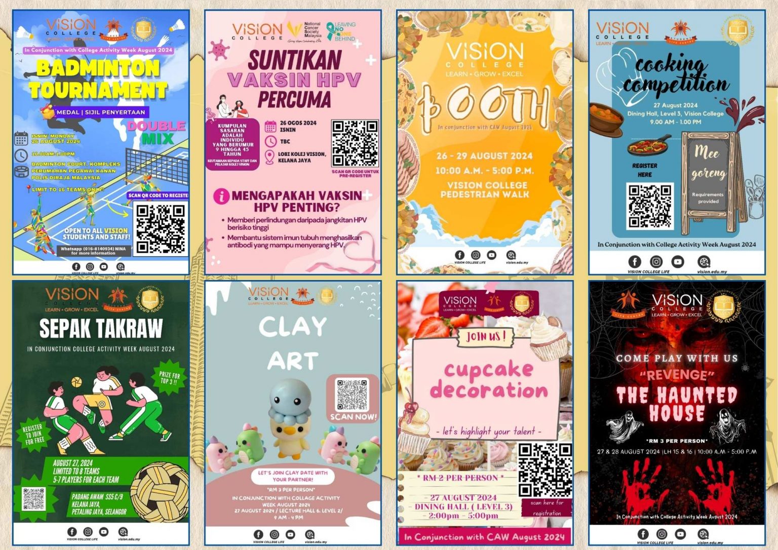 Upcoming College Activity Week to Celebrate Merdeka Day - Vision ...