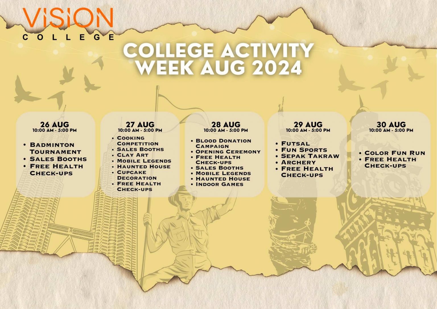 Upcoming College Activity Week to Celebrate Merdeka Day - Vision ...