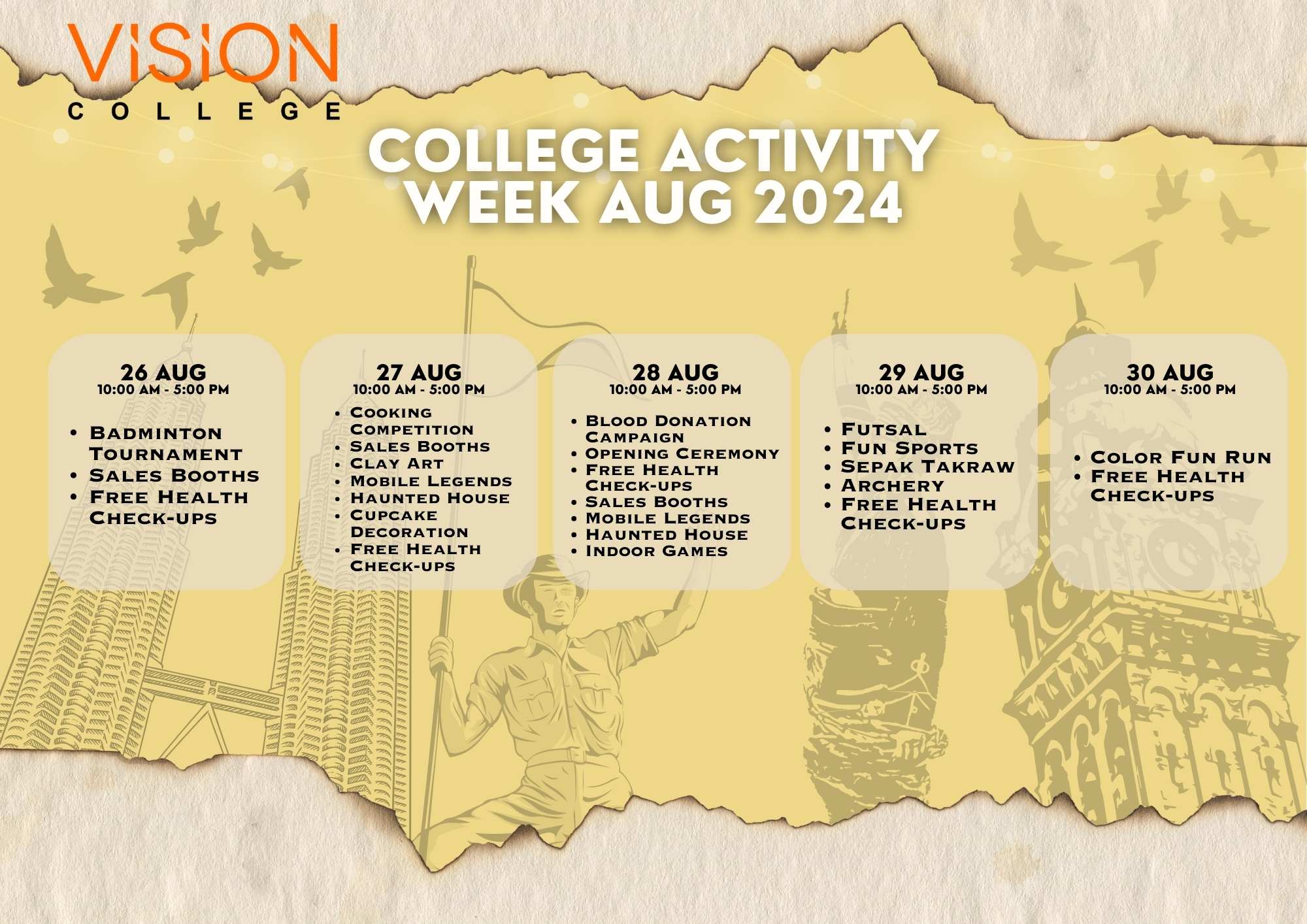 Upcoming College Activity Week to Celebrate Merdeka Day - Vision ...