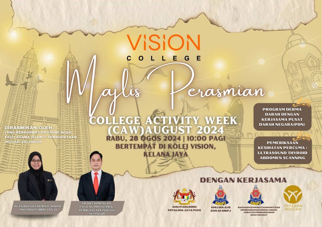 Upcoming College Activity Week to Celebrate Merdeka Day - Vision ...